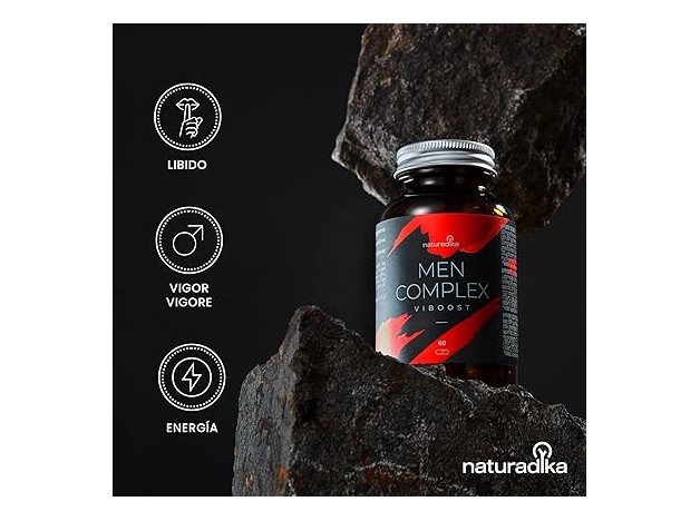 Naturadika Men Complex Viboost | Fuerza y Resistencia | 120 Cápsulas ...