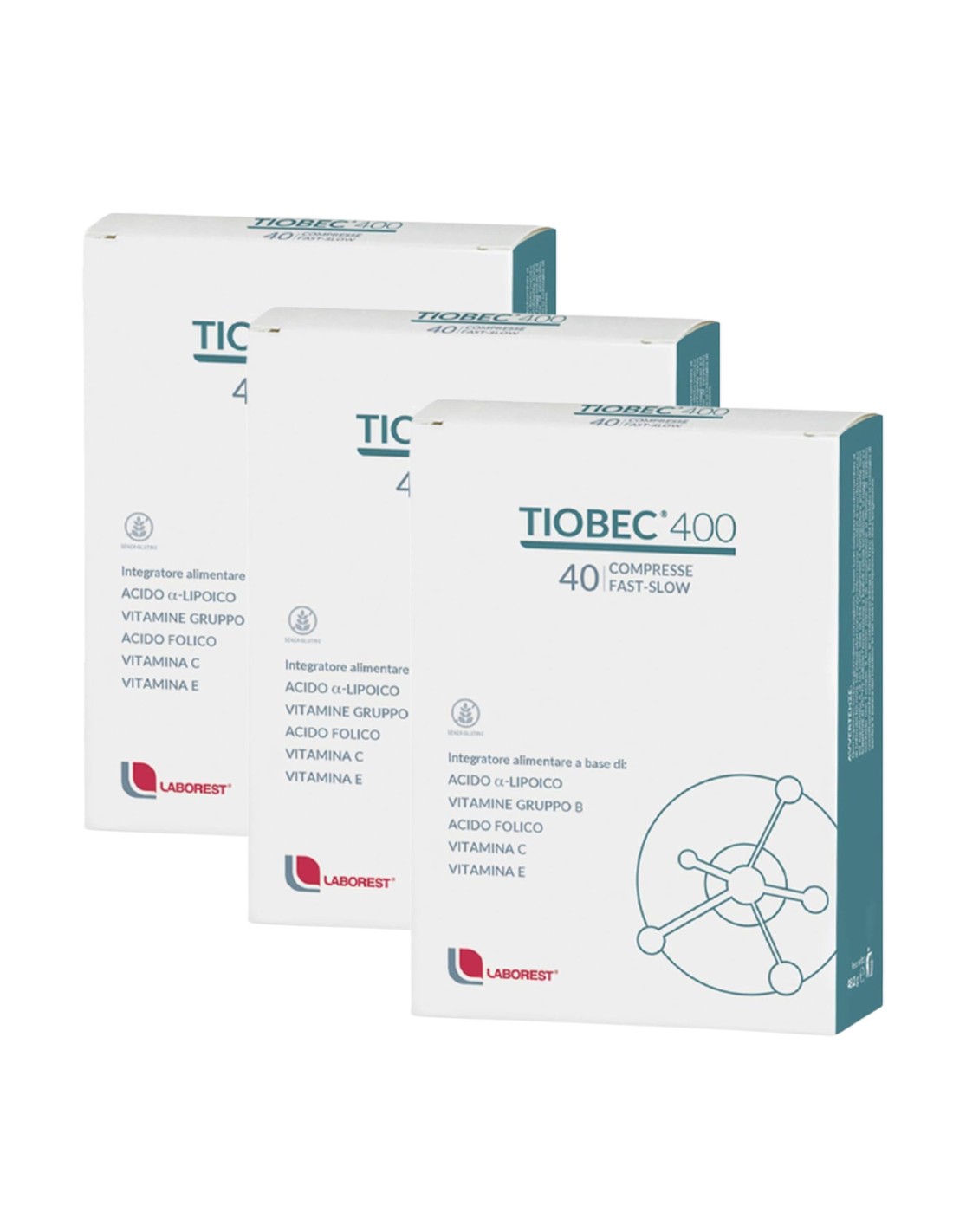 Tiobec 400 Triplo 3 x 40 Comprimidos Fast Slow - Farmacia Chamberí